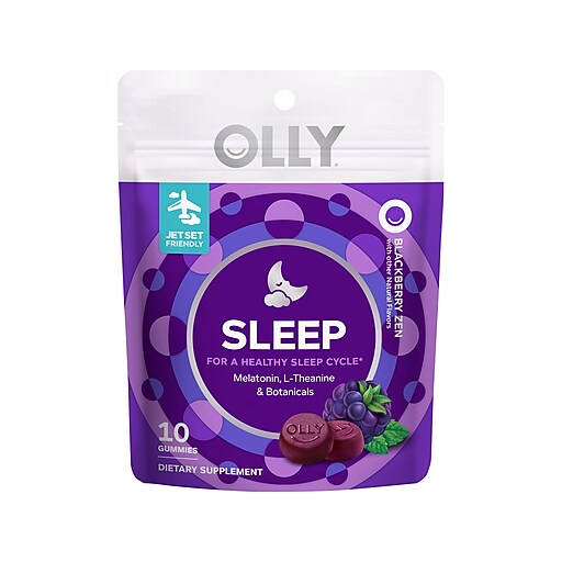 OLLY Sleep Gummy, Blackberry Zen, 10/Pack (01517) | Staples
