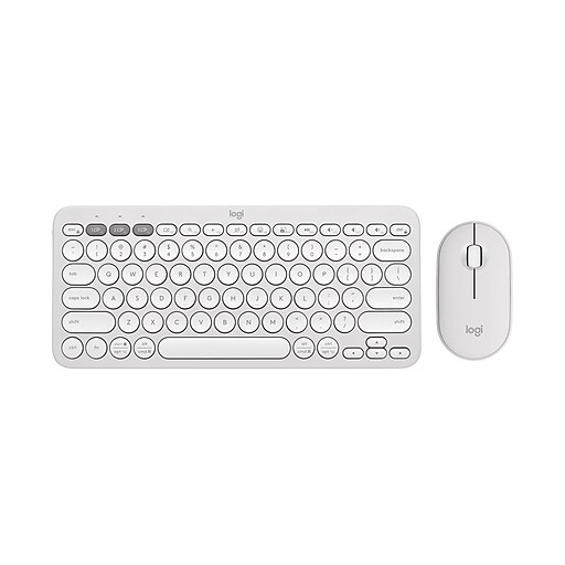 Logitech Pebble 2 Wireless Mouse Keyboard Combo, Tonal White (920 ...