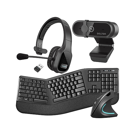 Delton Work Anywhere 20X Wireless Noise Canceling Bluetooth Computer ...