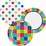 Say Hooray! Bright Vibes 7" Assorted Paper Plates, Multicolored, 32 ...