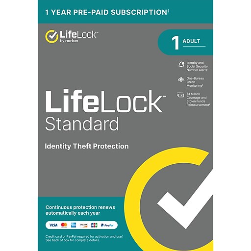 Norton LifeLock Standard for 1 Adult, Windows, Download (21428857 ...