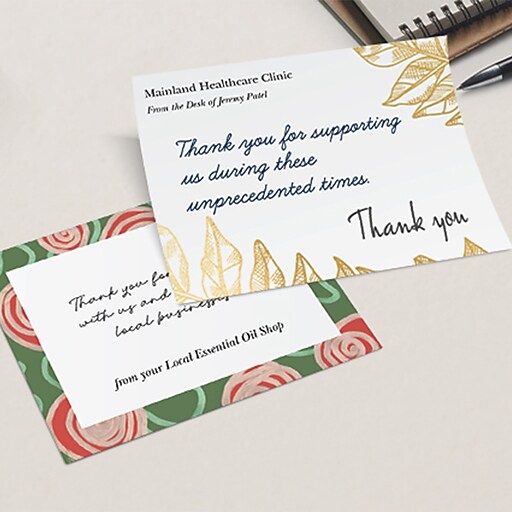 Custom Note Cards by Staples® Print Services | Staples