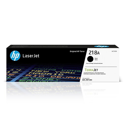 Original HP 218A Black Toner Cartridge, Print Up to 1,300 Pages (W2180A ...