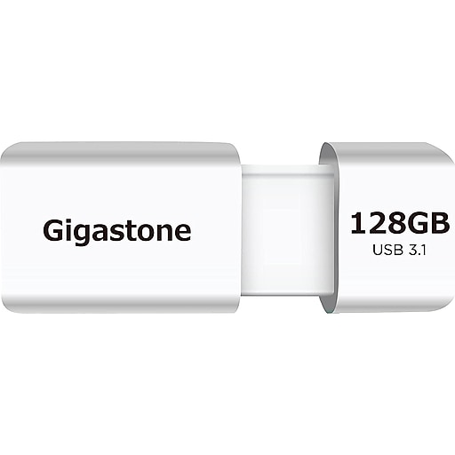 Gigastone 128GB USB 3.1 Type-A Flash Drive, White (GS-U3128GBWH-BC ...