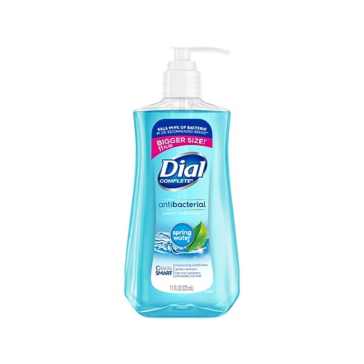 Dial Complete Antibacterial Liquid Hand Soap, Spring Water Scent ...