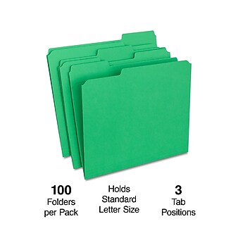 Green File Folders | Staples