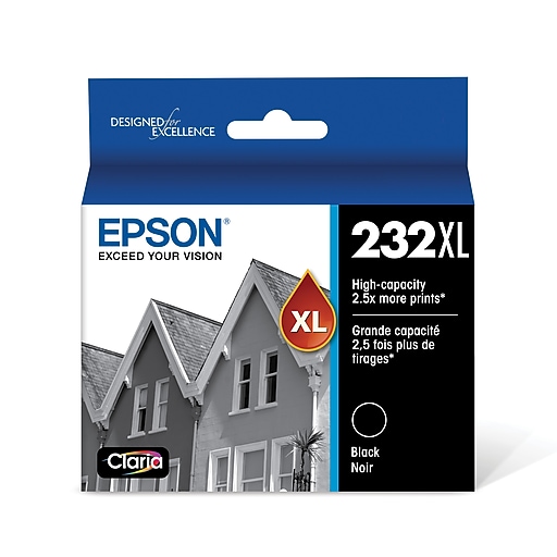 Epson 232XL Black High Yield Ink Cartridge (T232XL120-S) | Staples