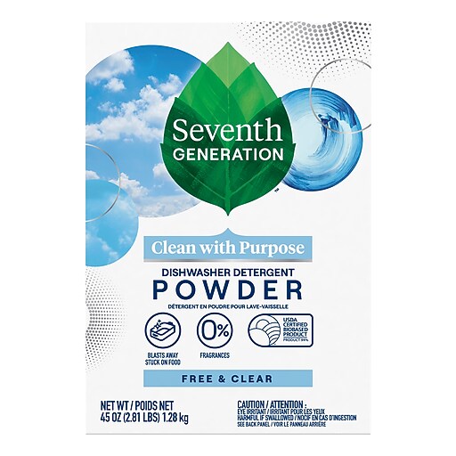 Seventh Generation Powerful Clean Powder Dishwasher Detergent ...