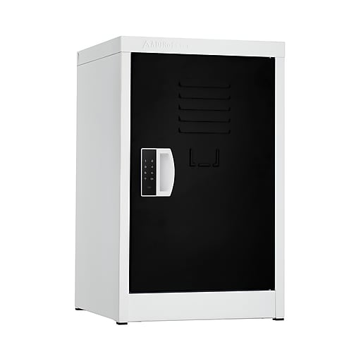 AdirOffice 24"H Single Tier Black Storage Locker (ADI629-02-BLK-DL ...