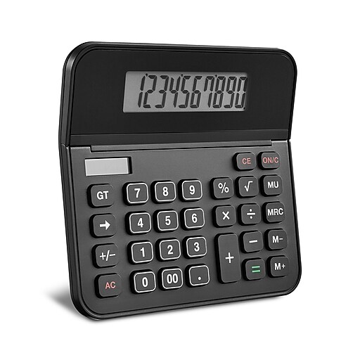 Staples 10-Digit Battery & Solar Basic Calculator, Black (TR250/ST250 ...