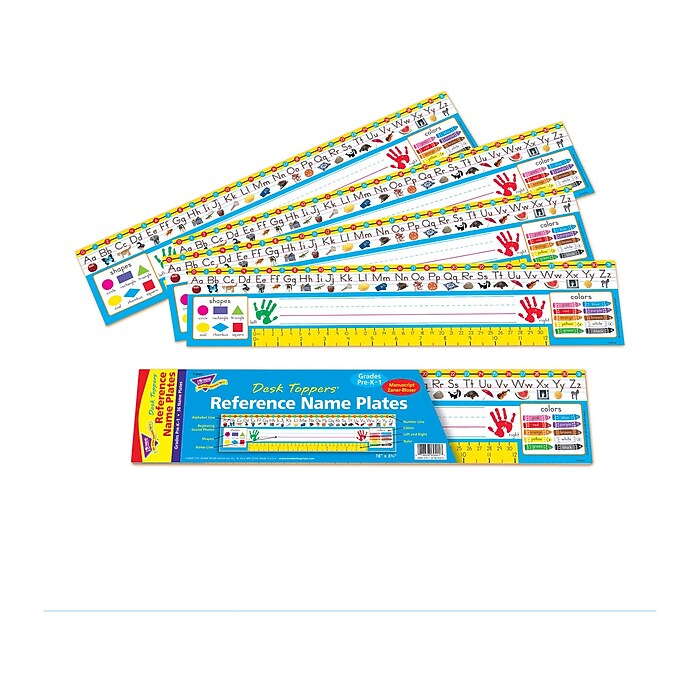 Desk Name Plate Trend Enterprises Grades 2-3 (Zaner-Bloser) Desk ...