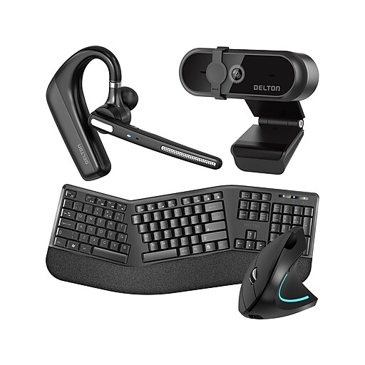 Delton Work Anywhere 90X Wireless Noise Canceling Bluetooth Computer On ...