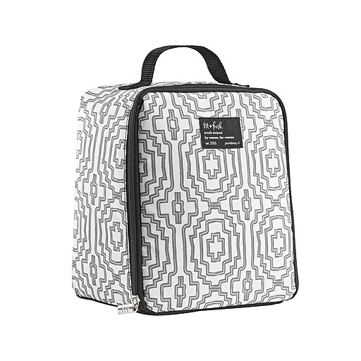 Fit & Fresh Lunch Bag, White/Charcoal (7219FF3242) | Staples