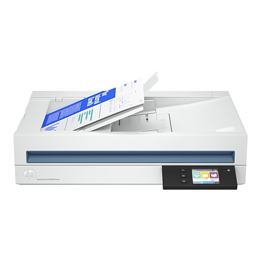HP ScanJet Pro N4600 fnw1 Wireless Duplex Flatbed Document Scanner ...