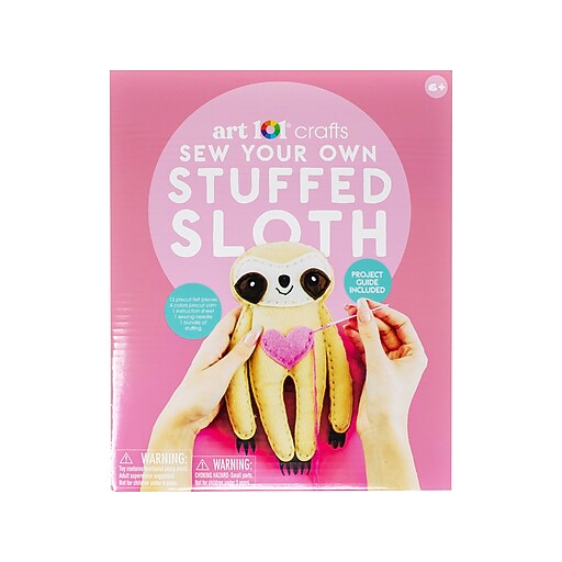 Art 101 Crafts Sew Your Own Stuffed Sloth (40008MB) | Staples