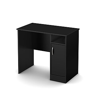 South Shore Axess 44 W Small Desk Pure Black 7270070 Staples