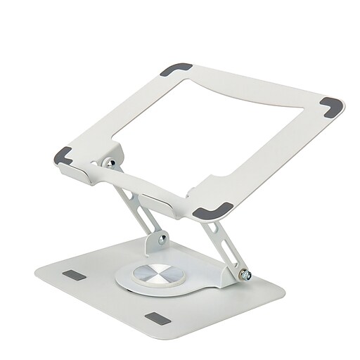 Uncaged Ergonomics 10.2" x 10" Metal Swivel Laptop Stand 2.0, White ...