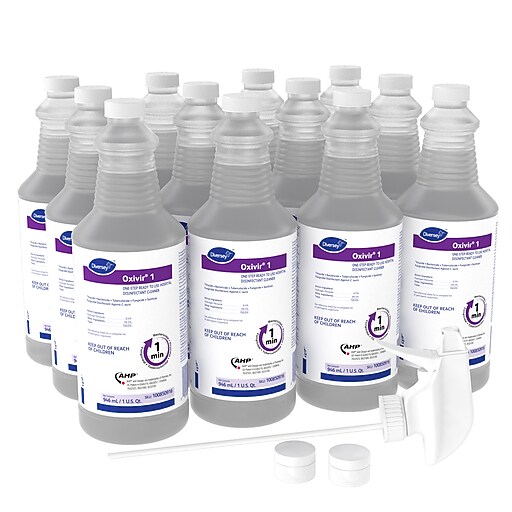Oxivir 1 Accelerated Hydrogen Peroxide Ready-to-Use Spray, 32 oz., 12 ...