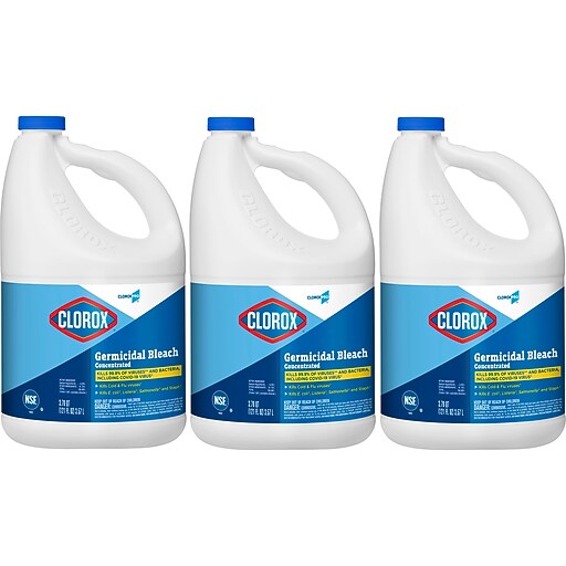 Clorox CloroxPro™ Germicidal Concentrated Bleach, 121 oz., 3/Carton ...