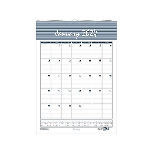 2024 House of Doolittle Bar Harbor 12" x 17" Monthly Wall Calendar ...
