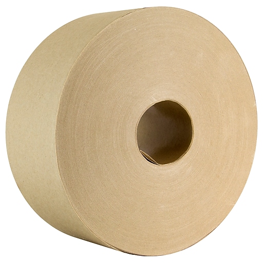 IPG Central Reinforced Water Activated Tape, 72mm x 450', Natural, 10 ...