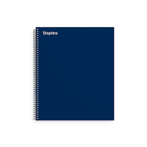 Staples Premium 3-Subject Notebook, 8.5" x 11", College Ruled, 138 ...