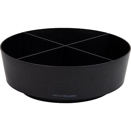 Mind Reader Plastic 4-Compartment Snack Carousel Organizer Snack Tray ...