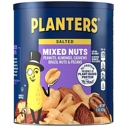 Planters Mixed Nuts, Variety, 15 Oz. (001670) | Staples