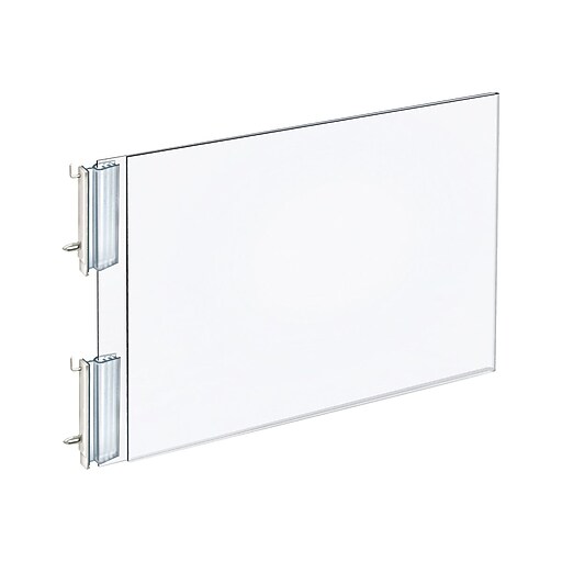 Azar Sign Holder, 11" x "8.5", Horizontal, Wall Mounted, Clear Acrylic ...