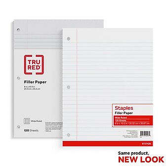 Wide Ruled Notebook Paper | Staples