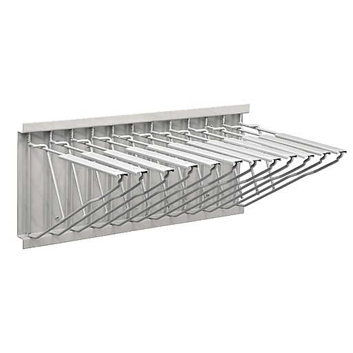 AdirOffice Steel Blueprint Large File Storage Pivot Wall Rack, Gray ...