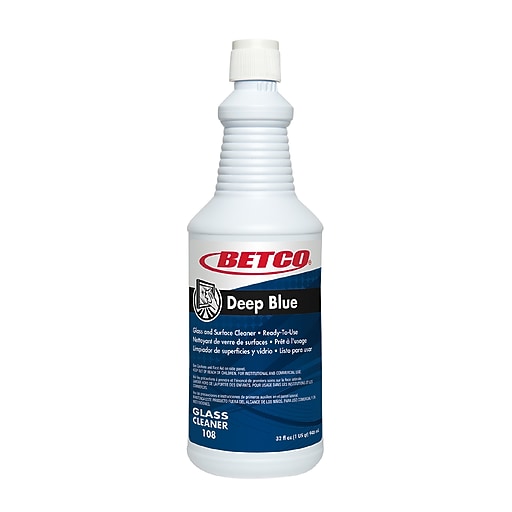 Betco Deep Blue Glass & Surface Cleaner RTU, 32 oz., 12/Carton ...