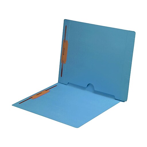 Medical Arts Press End Tab File Folder, Straight Cut, Letter-Size, Blue ...