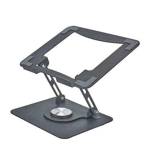 Uncaged Ergonomics 10.2" x 10" Metal Swivel Laptop Stand 2.0, Black ...