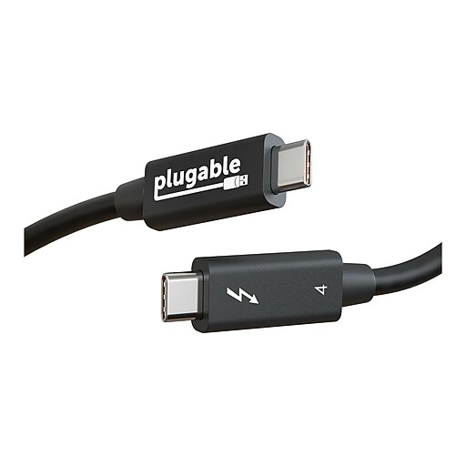 Plugable 3.3' USB C Power Cable, Black (TBT4-40G1M) | Staples