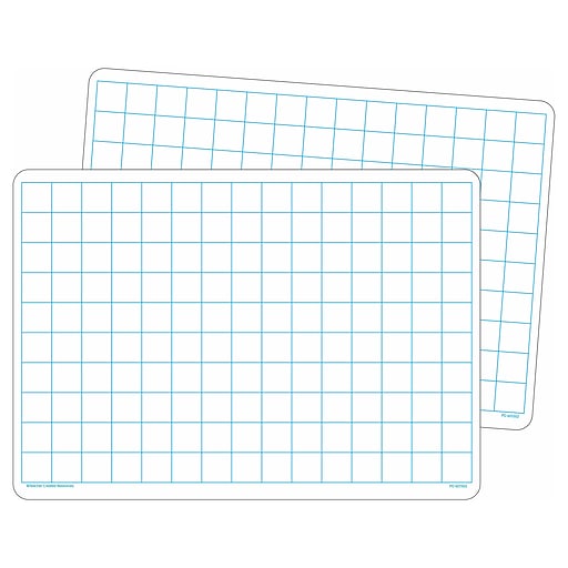 Teacher Created Resources Math Grid Dry-Erase WhiteBoards, 10/Pack ...