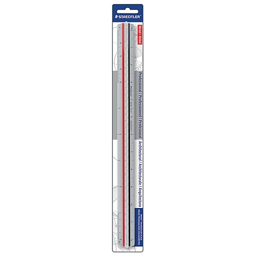 Staedtler Mars 12" Triangular Scale Architect (987M1831BK) | Staples