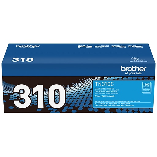 Brother TN-310 Cyan Standard Yield Toner Cartridge, Print Up to 1,500 ...