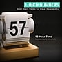 La Crosse Clock Rollins Mechanical White Flip Analog Quartz Tabletop ...