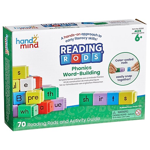 hand2mind Reading Rods Phonics Word-Building (95395) | Staples