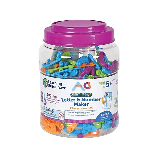 Learning Resources Skill Builders! Letter and Number Maker Classroom ...