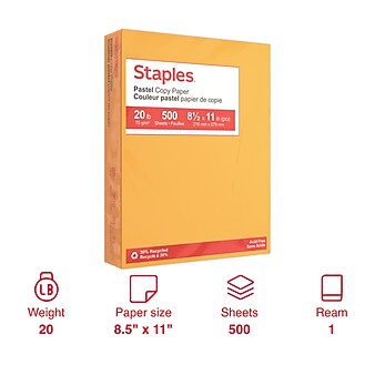 Orange Copy & Printer Paper | Staples