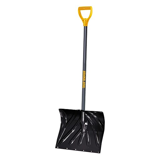 Poly Combo D-Grip Snow Shovels with Handle, 13 1/2 in x 18 in (027 ...
