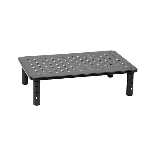 Mind Reader Adjustable Monitor Stand and Ventilated Laptop Riser, Black ...