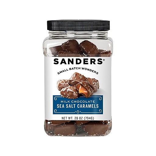 Sanders Small Batch Wonders Miniatures Sea Salt Caramels Milk Chocolate ... Sanders Small Batch Wonders Miniatures Sea Salt Caramels Milk Chocolate ...