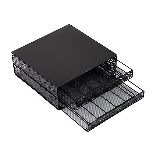 Mind Reader Plastic Coffee Pod Organizer with 2 Drawers, 72 Pod ...