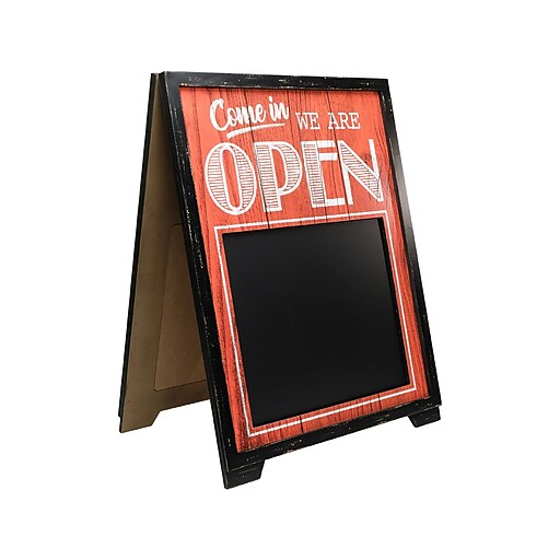Excello Global Products Hours of Operation Indoor/Outdoor Sidewalk Sign ...