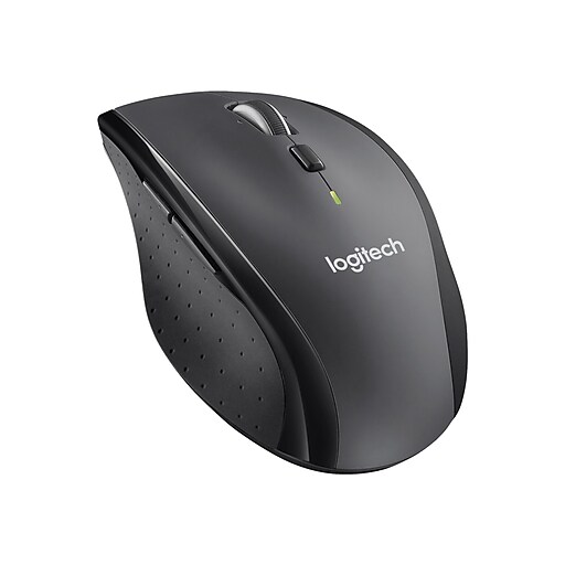 Logitech M705 Marathon Wireless Ergonomic Optical USB Mouse, Charcoal ...