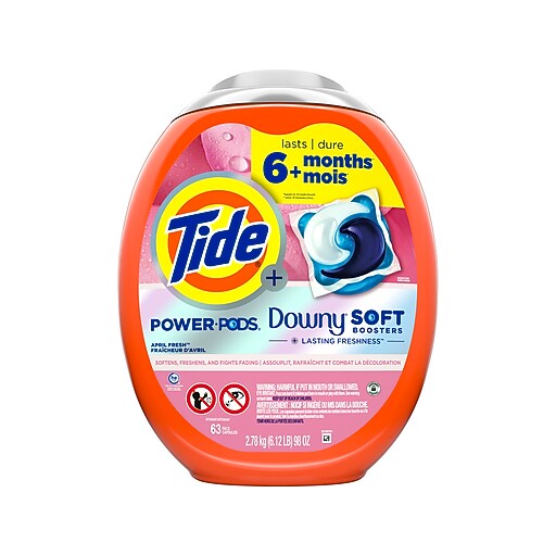 Tide Power PODS Downy HE Laundry Detergent Capsule, April Fresh, 98 Oz ...