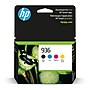 HP 936 Black/Cyan/Magenta/Yellow Standard Yield Ink Cartridges, 4/Pack ...